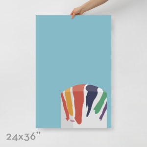 Art Print - Boston Rainbow Swash Gas Tank, 8x10, 12x12, 16x20, 18x24 ...