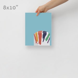 Art Print - Boston Rainbow Swash Gas Tank, 8x10, 12x12, 16x20, 18x24 ...