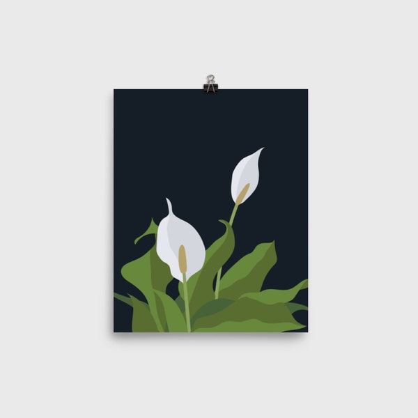 Peace Lily Art - Etsy