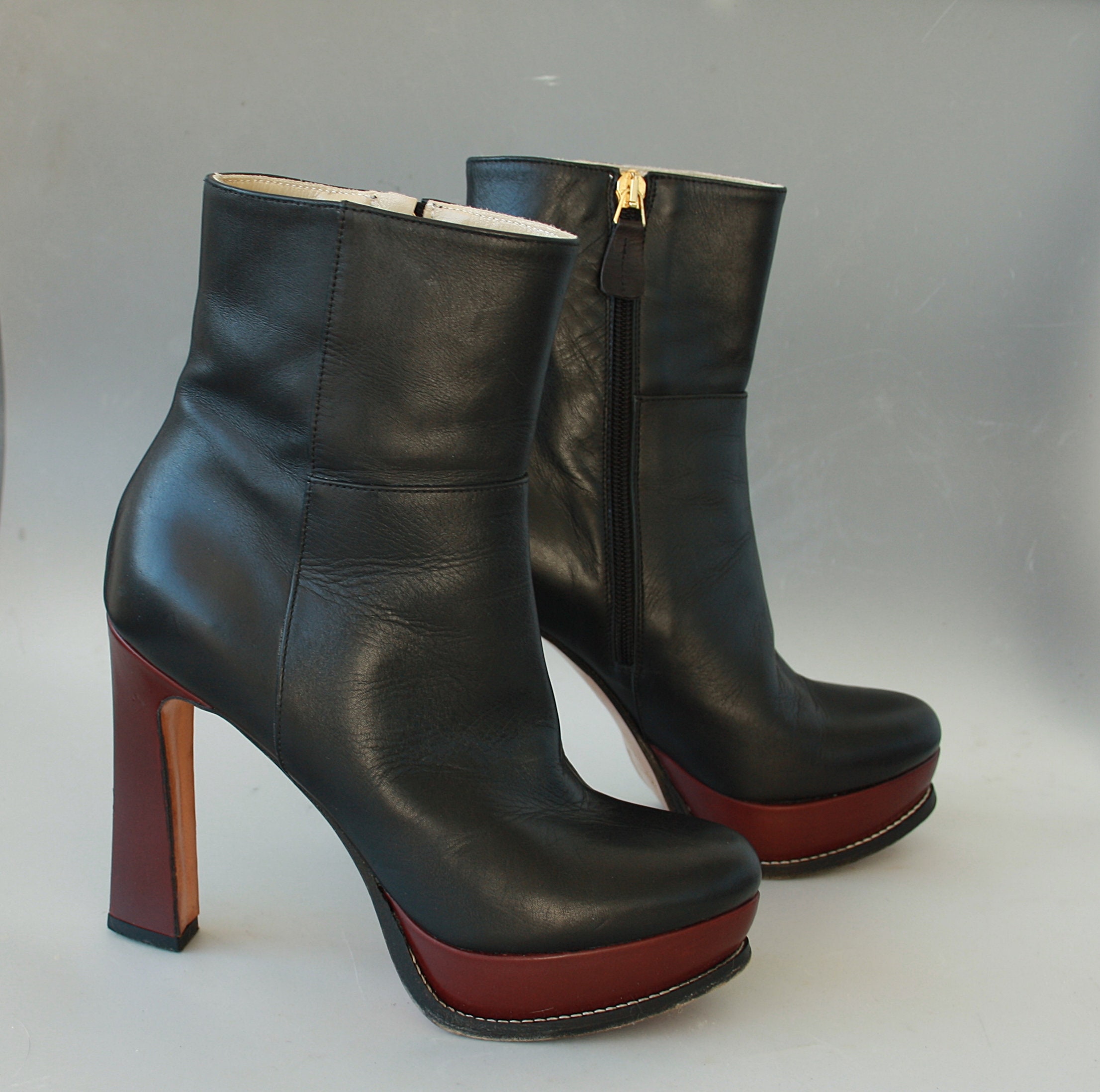 Vero Cuoio Vintage Woman Boots Size EU 38, US 7, UK 5 - Etsy