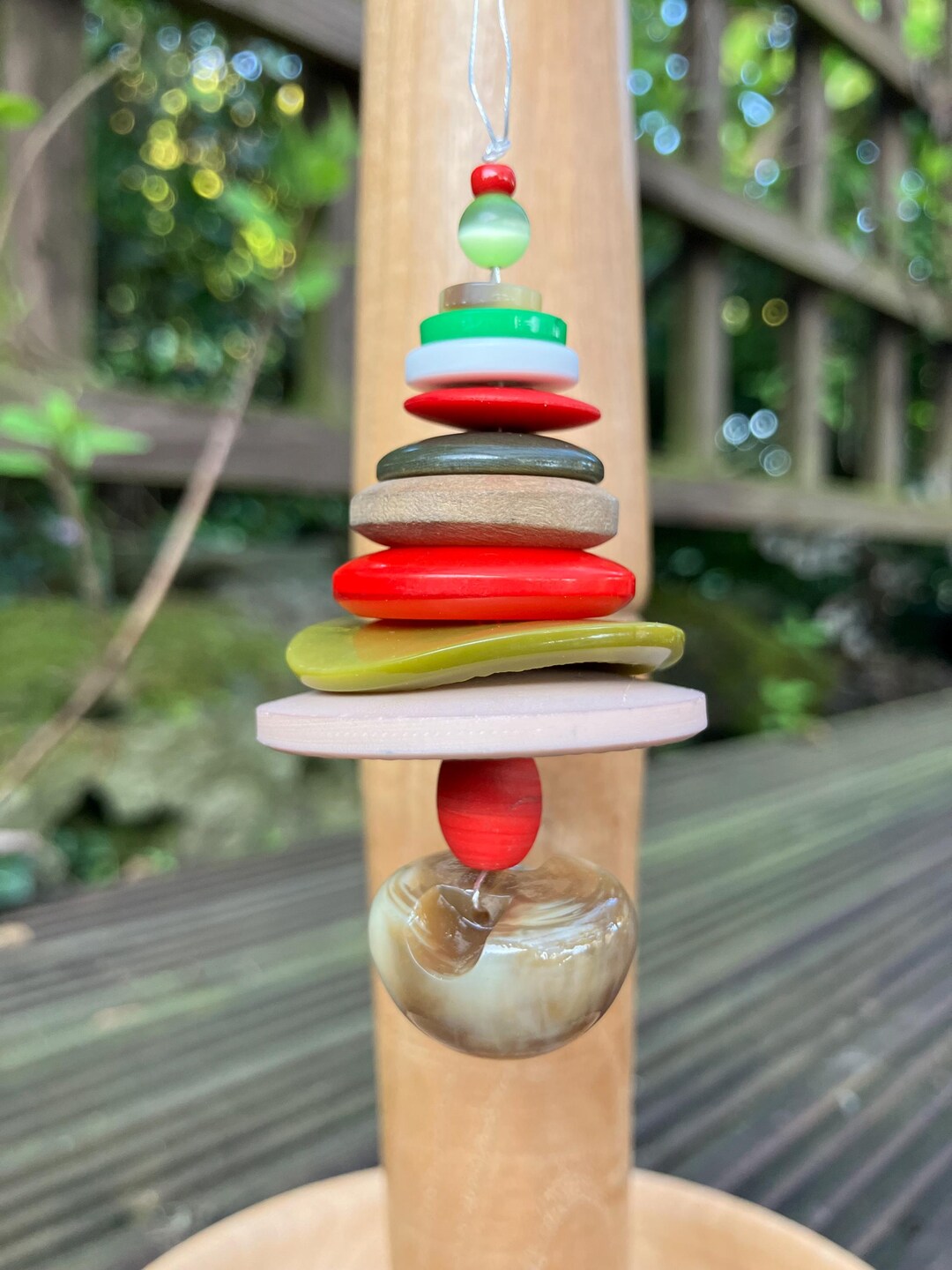 Button Christmas Tree Decorations (sold Singly) - Etsy