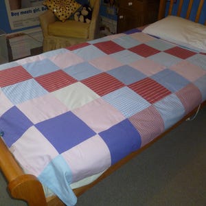 Single Duvet Cover Made From 100% Cotton Upcycled Shirts - Etsy