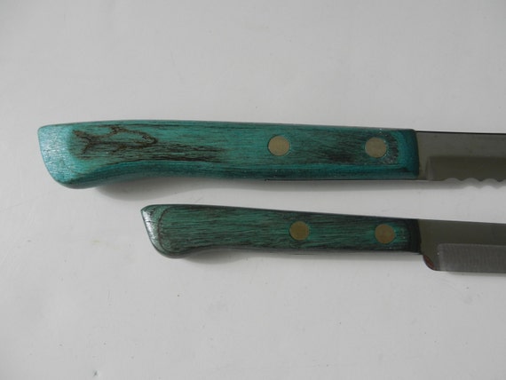 Jaws vintage custom Flint knife set with wood-burned sharks | Etsy