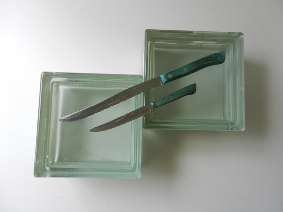 Jaws Vintage Custom Flint Knife Set With Wood-burned Sharks - Etsy