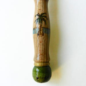 Miniature Palm Trees Unique Wood Green Flatware Set. Restored Upcycled ...