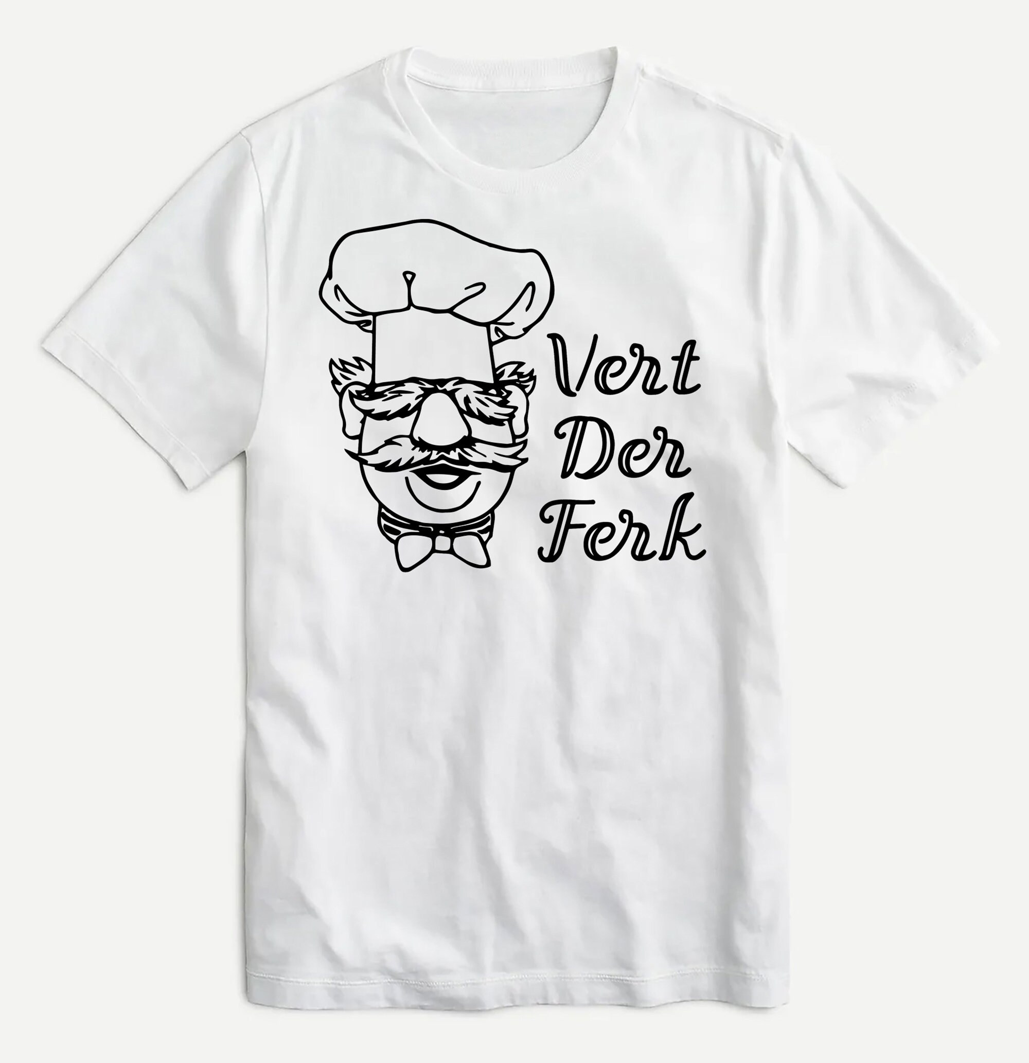Vert Der Ferk SVG | Muppet Swedish Chef | B/W Cricut JPG Digital File ...
