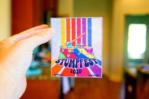 Bluey Stumpfest Festival Poster Holographic Foil Waterproof - Etsy Finland