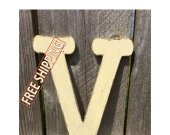 V letter | Etsy
