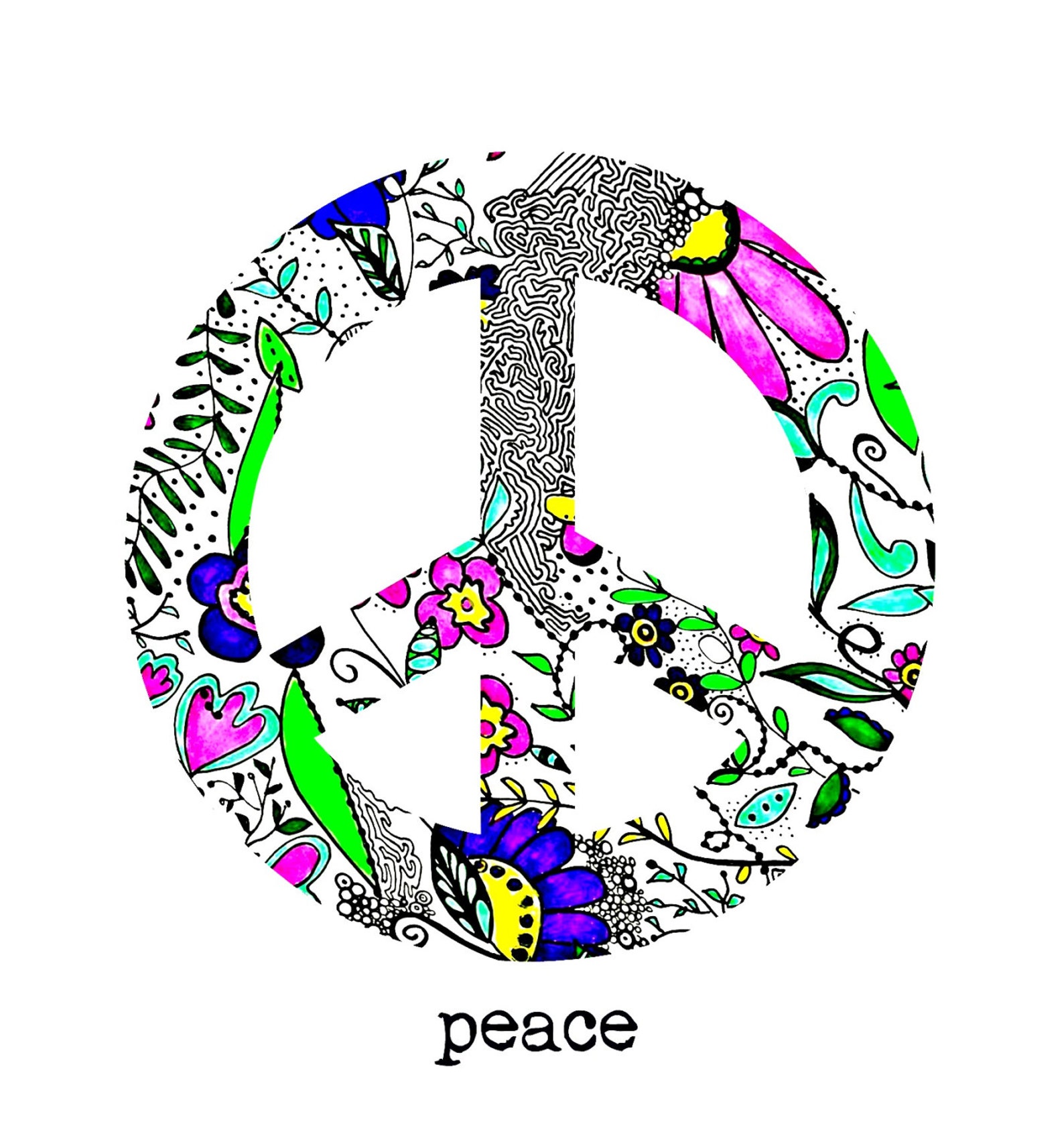 Peace Print - Etsy
