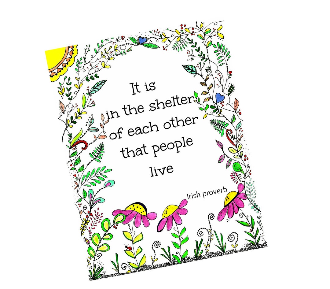 Friendship, Love, and Encouragement Card. A6 Sized Card With Envelope ...