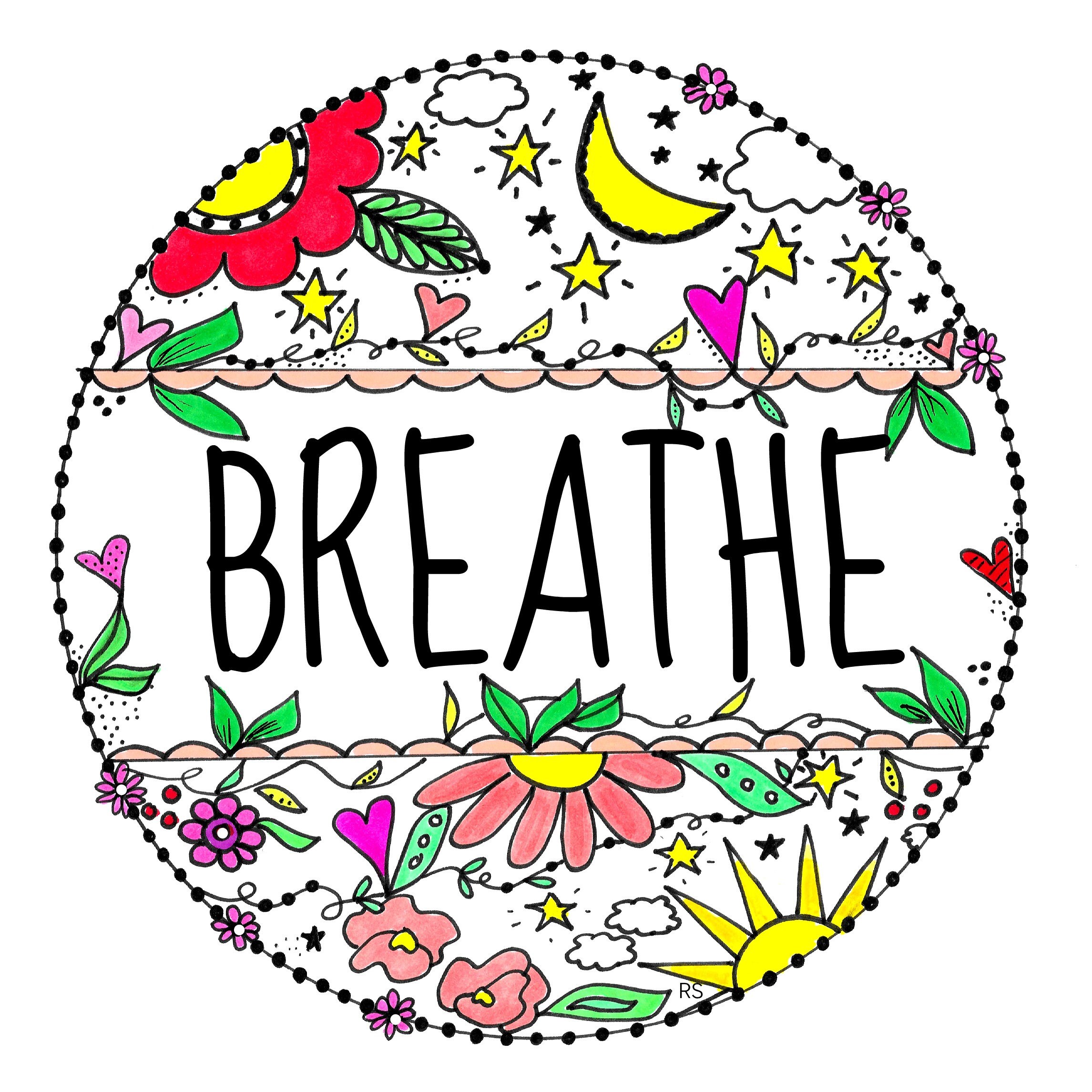 Car or Refrigerator Magnet. BREATHE. 5x5 Magnet - Etsy