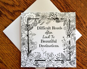 She Who is Brave Card Get Well Soon Card Inspirational Quote - Etsy