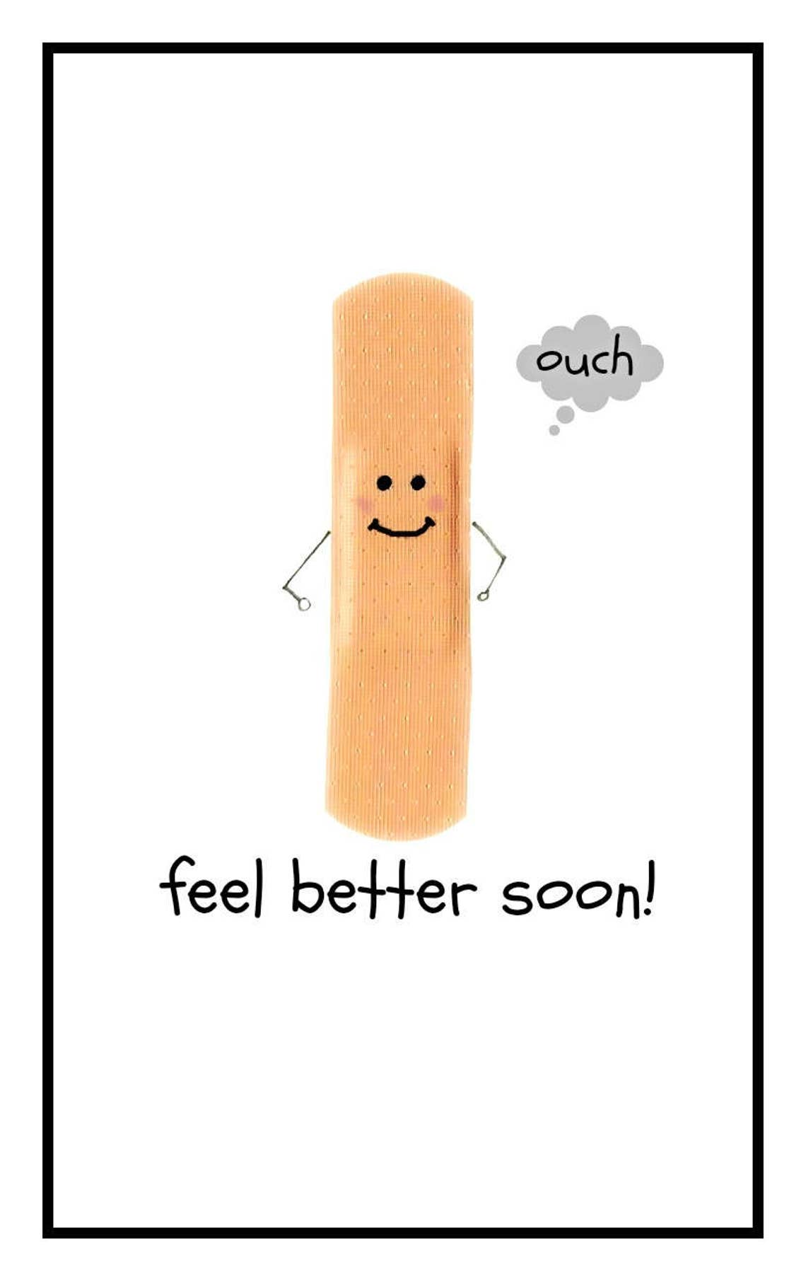 Get Well Card. Feel Better - Etsy