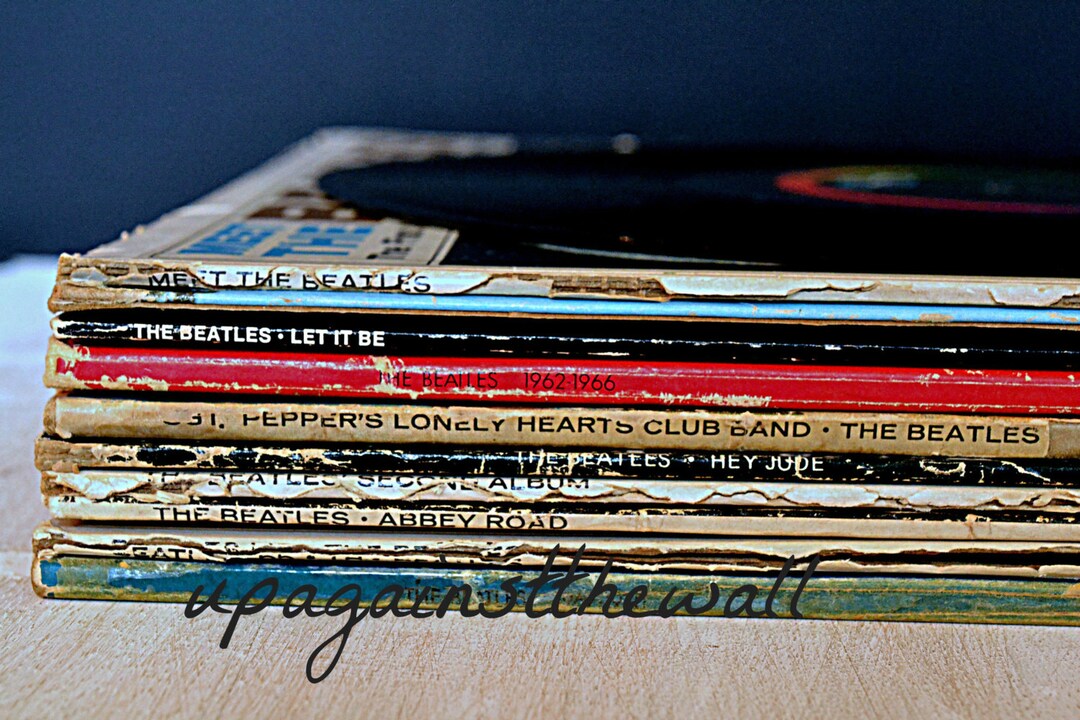 Beatles Vinyl Album Prints. Choose Color or HD Effect - Etsy