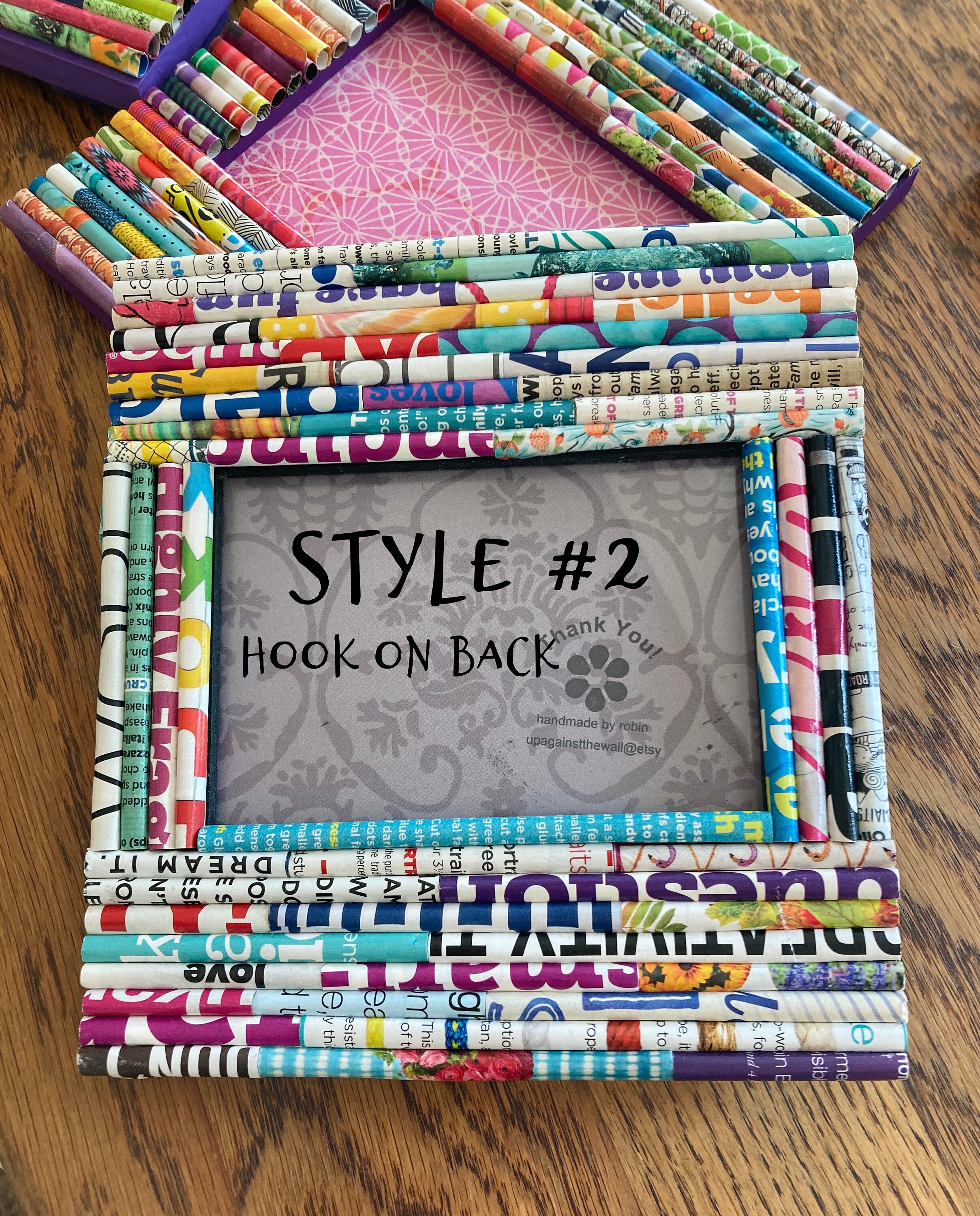 Rolled Paper Frame. Magazine Paper. A Frame That is a Piece of - Etsy