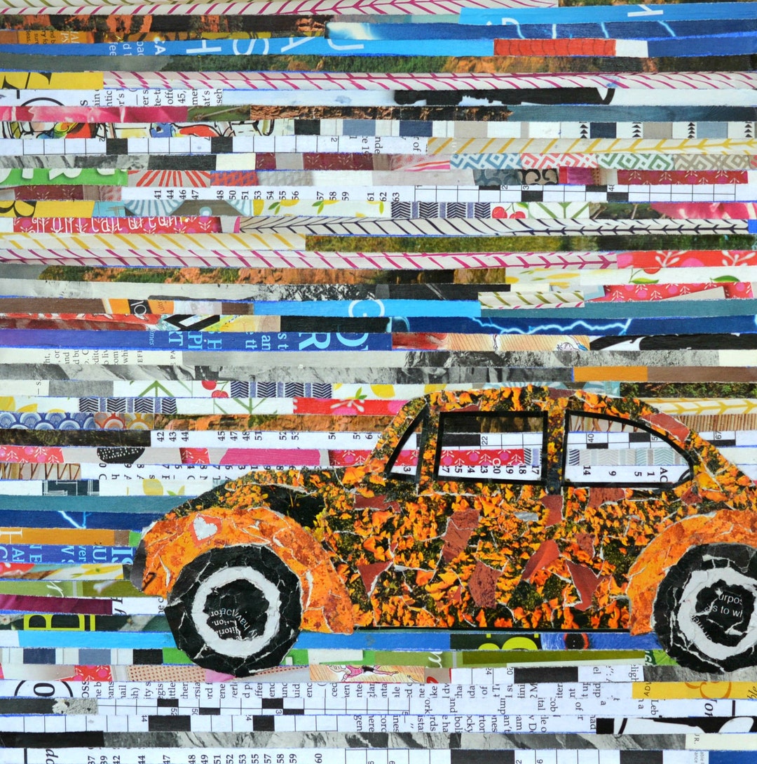 VW Magazine Collage Print - Etsy