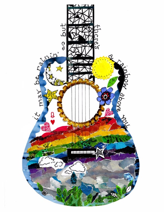 Guitar Art. Motivational Saying | Etsy