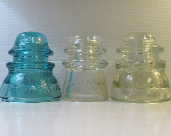 SS-20 Three Antique Insulators 7/24 - Etsy