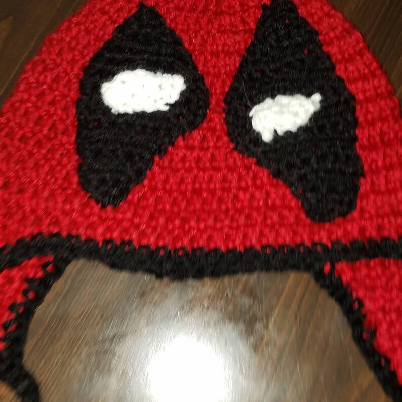 Deadpool Earflap Hat - Etsy