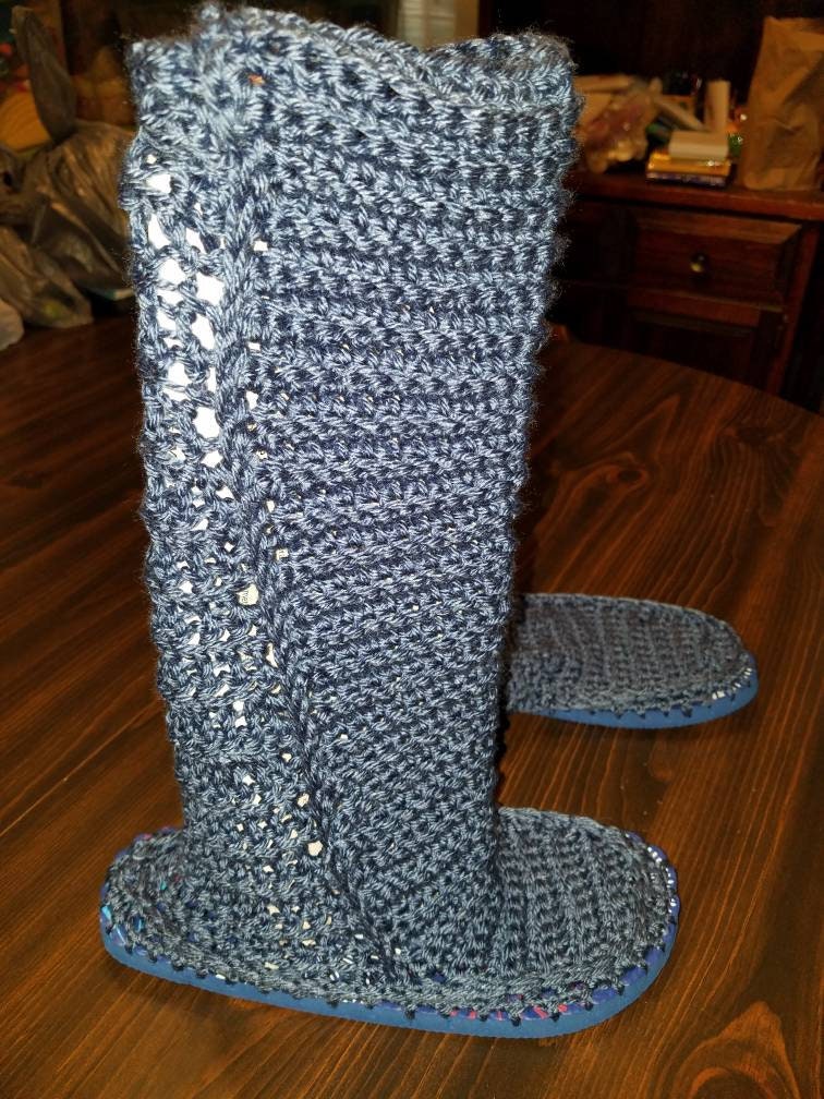Crocheted Muclucs With Flipflop Bottoms - Etsy