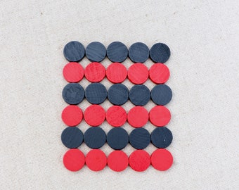 Checkers pieces | Etsy