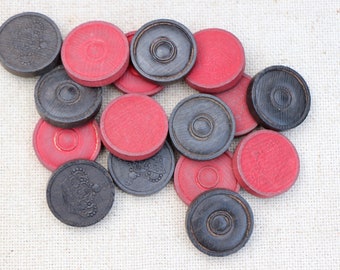 Checkers pieces | Etsy