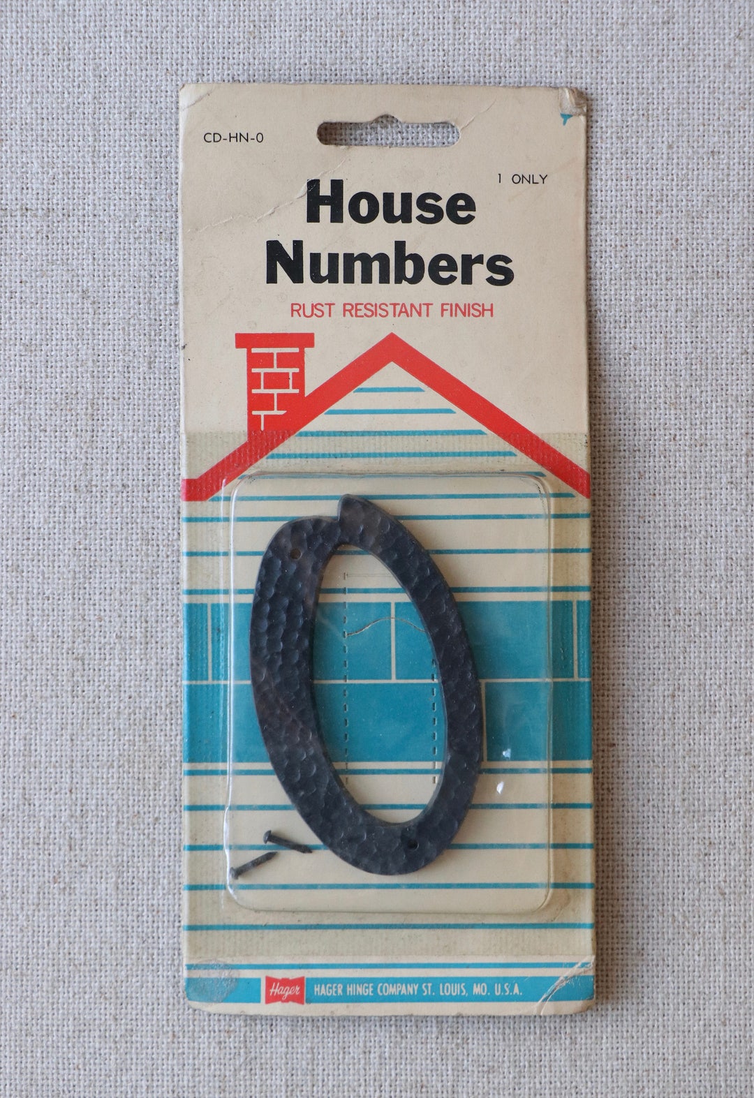 Vintage Black Plastic House Number 0, Vintage Plastic Number Zero ...