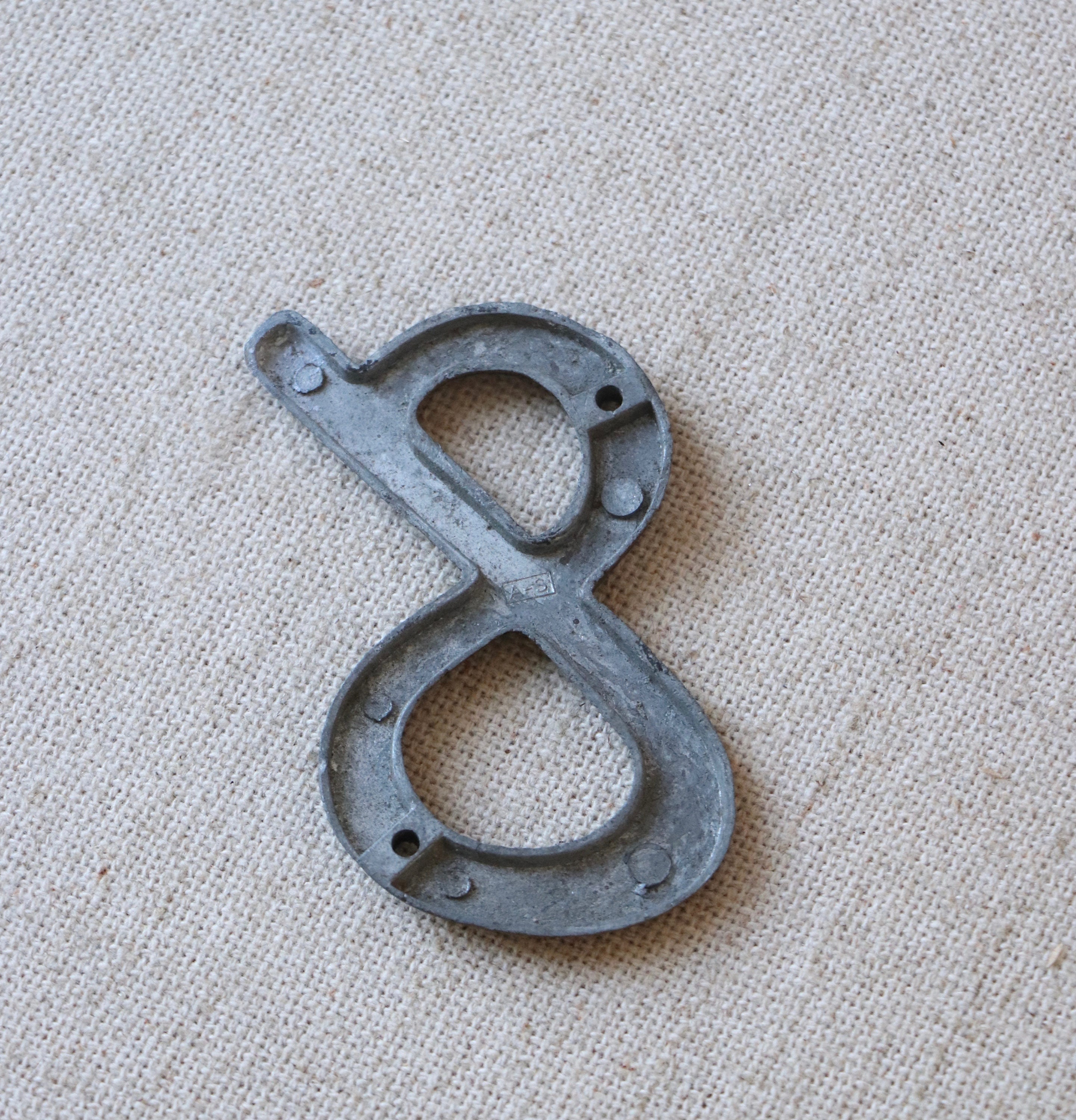 Vintage Black Metal House Number 8 Vintage Metal Number Eight - Etsy