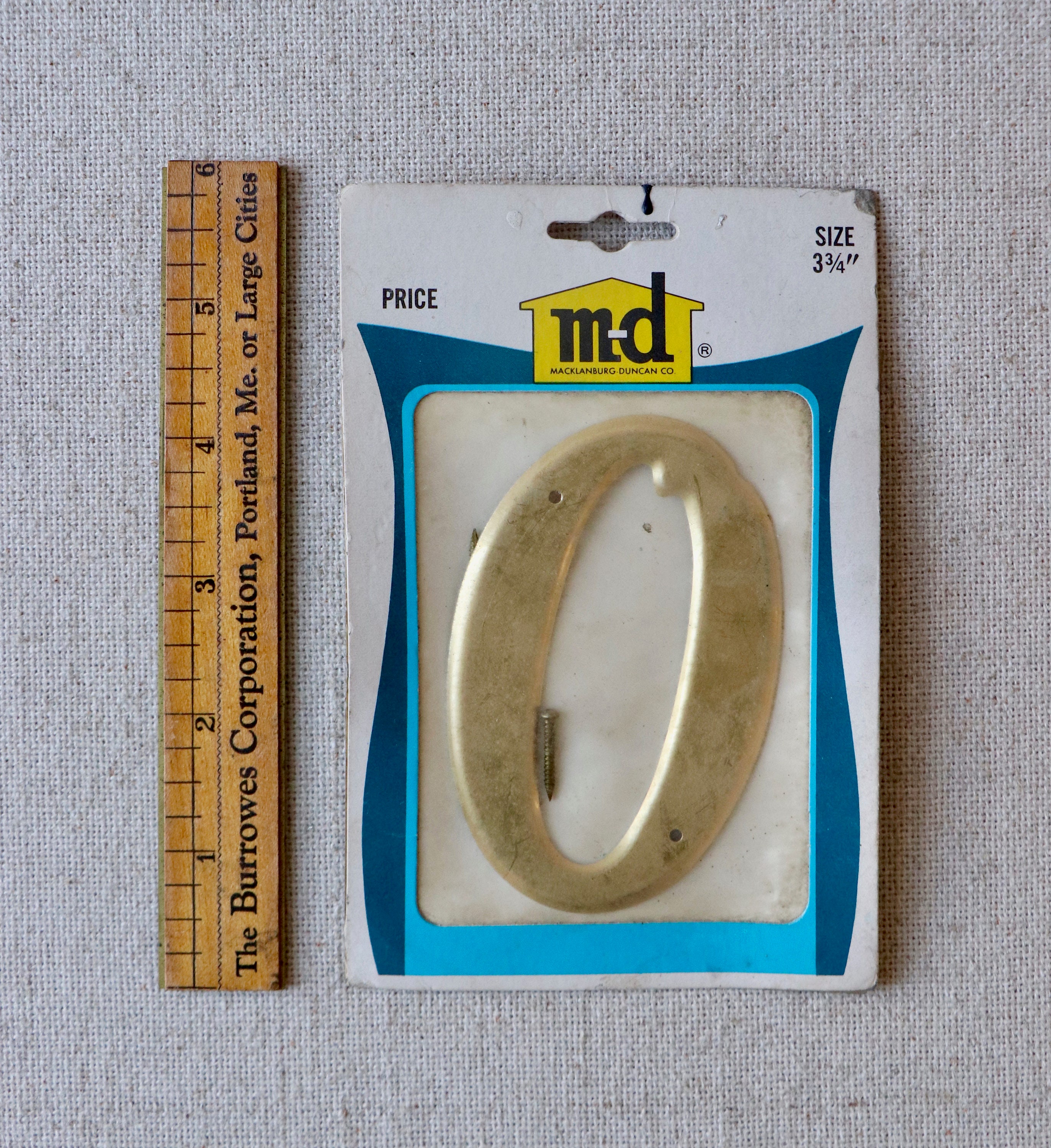 Vintage Brass House Number 0 zero , Vintage Metal Number Zero - Etsy