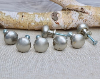 Brushed Silver Knobs - Etsy