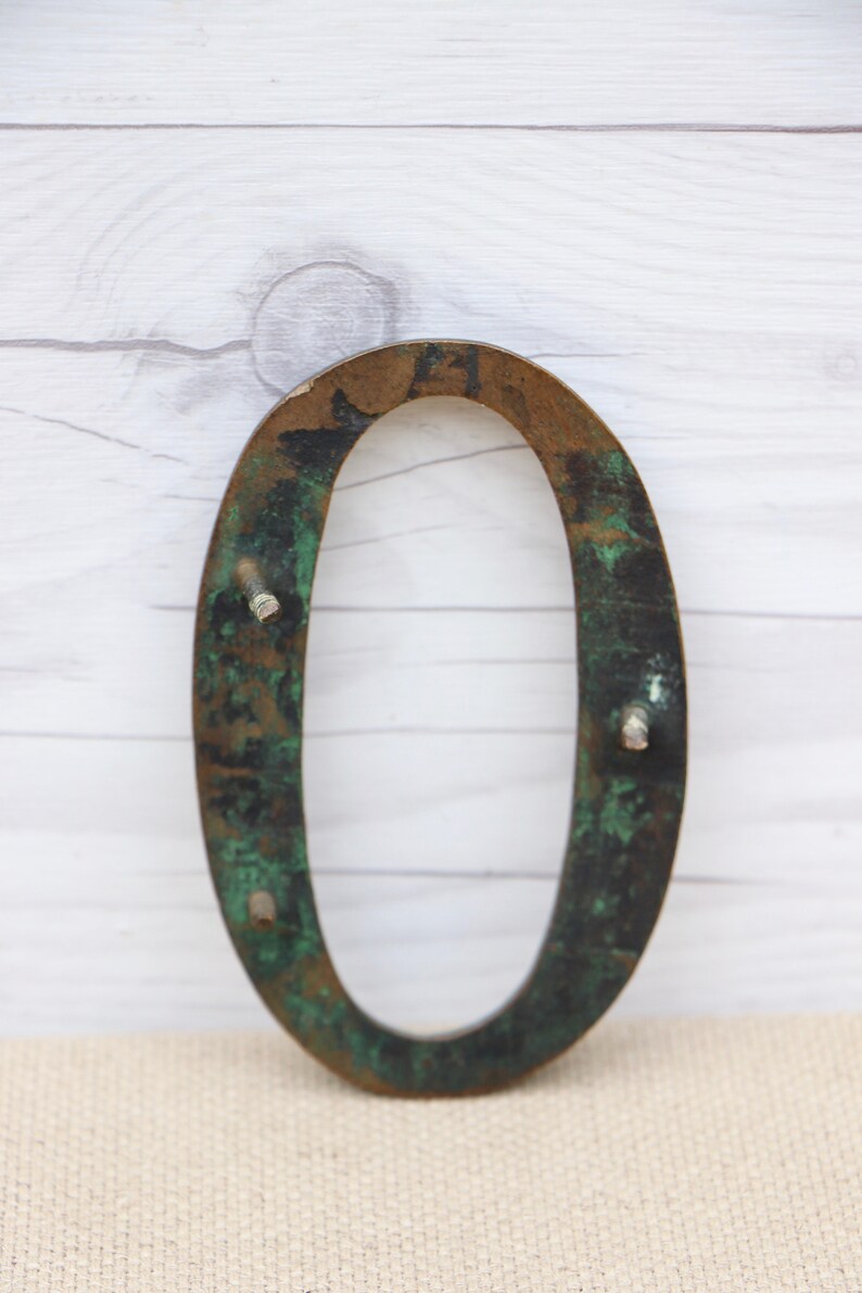 Vintage Metal House Number 0 Vintage Metal Number 0 Home - Etsy
