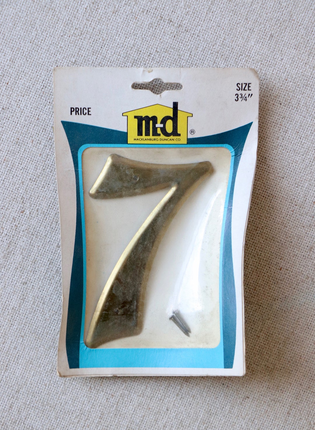 Vintage Brass House Number 7, Vintage Metal Number Seven - Etsy