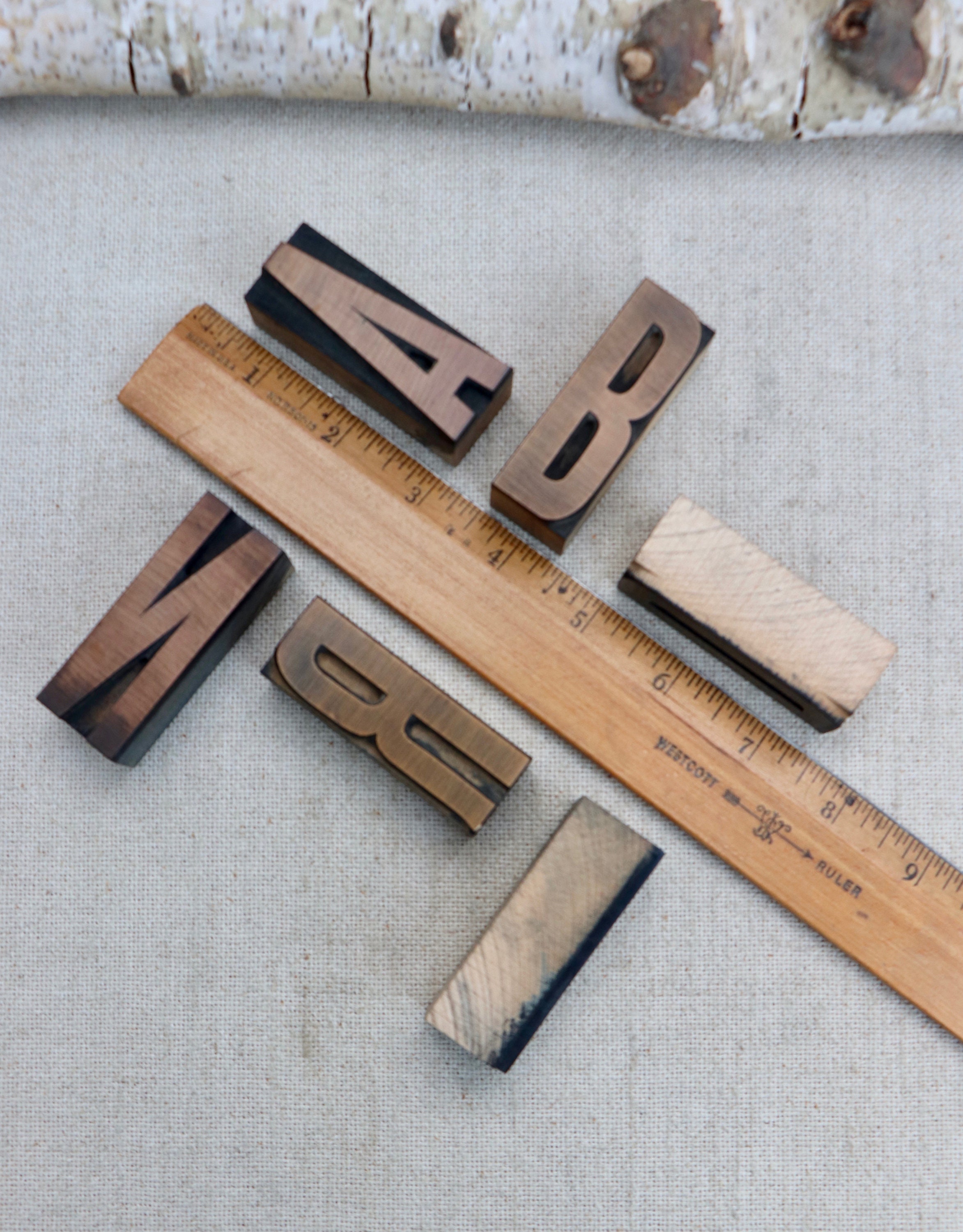 Printing & Printmaking Visual Arts Vintage Wooden Letterpress Capital ...