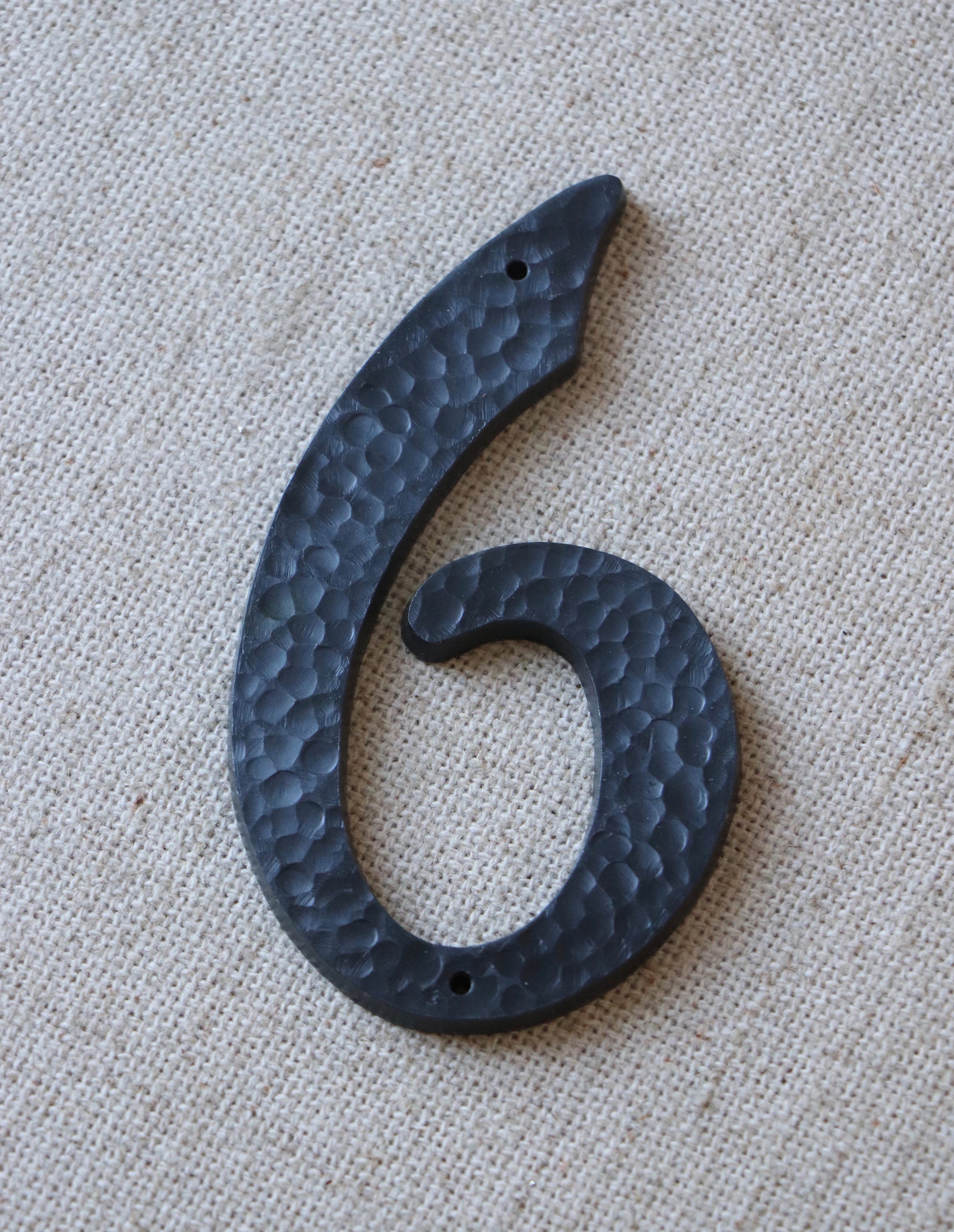 Vintage Black Plastic House Number 6 or 9, Vintage Plastic Number Six ...