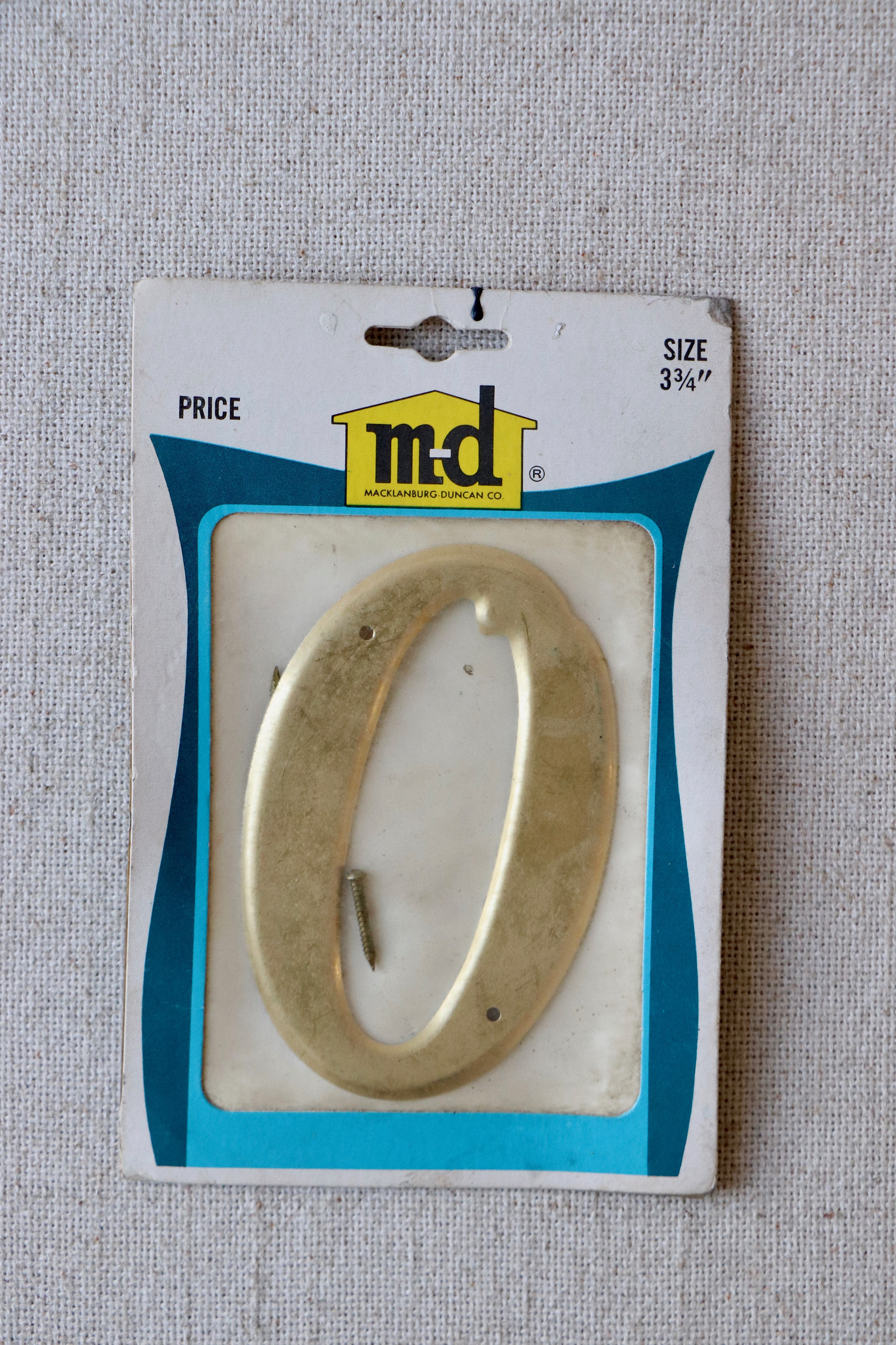 Vintage Brass House Number 0 zero , Vintage Metal Number Zero - Etsy