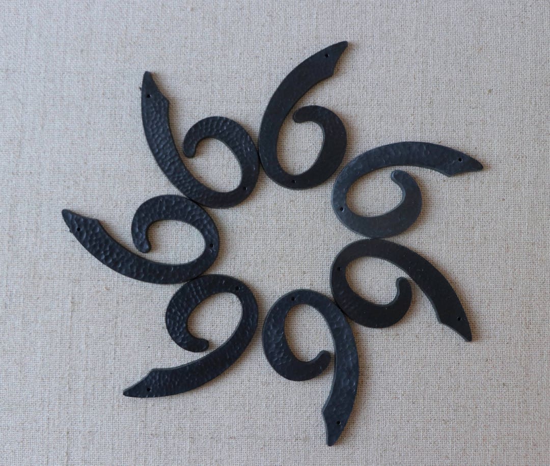 Vintage Black Plastic House Number 6 or 9, Vintage Plastic Number Six ...