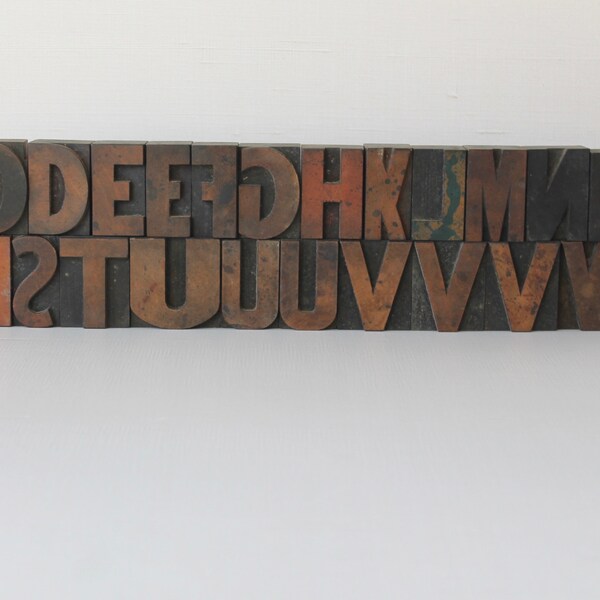 Letterpress Blocks - Etsy