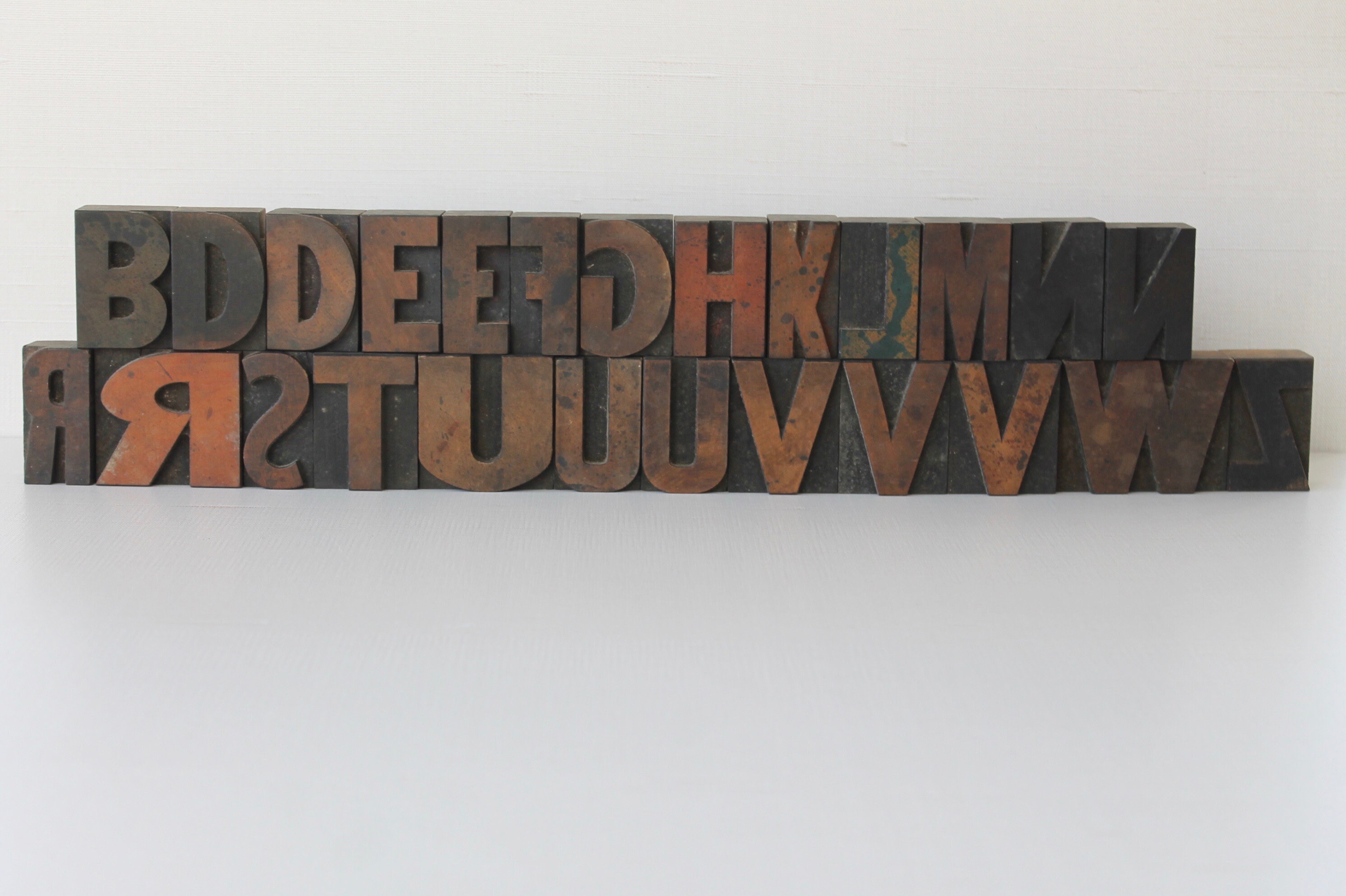 Printing & Printmaking Visual Arts Vintage Wooden Letterpress Capital ...