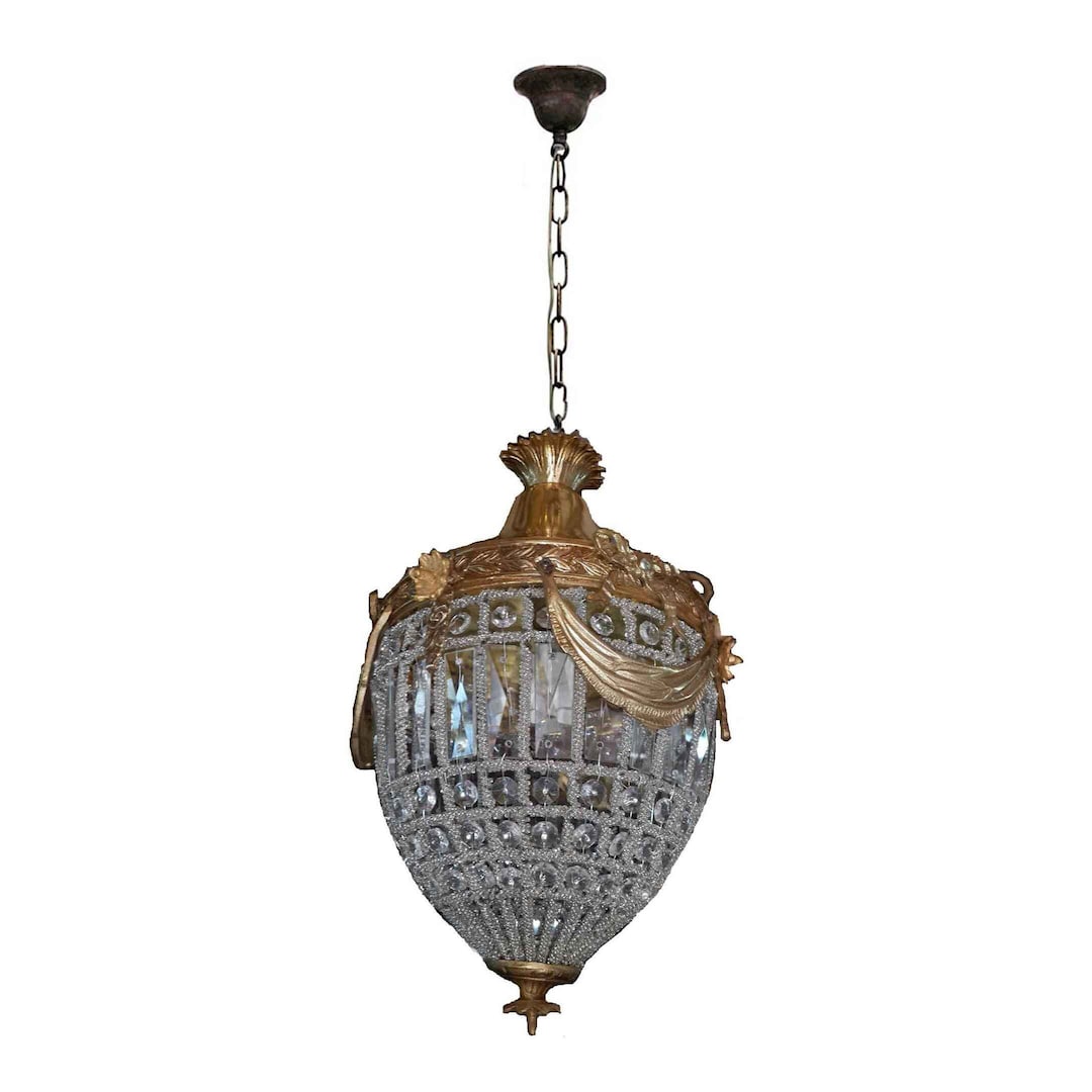 Crystal Basket Ceiling Finial Light Shades Lantern - Etsy