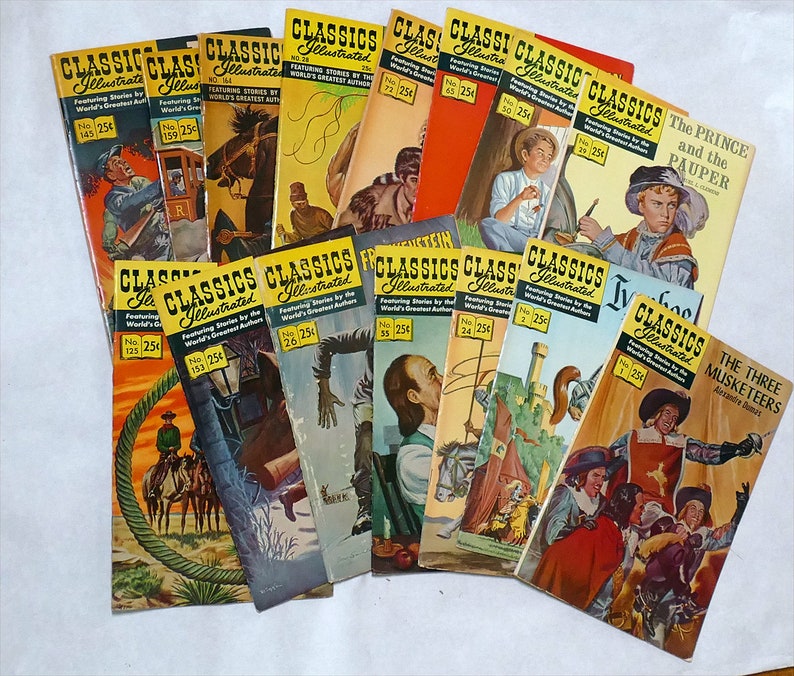 Lot of 20 FINE Classics Illustrated - Etsy