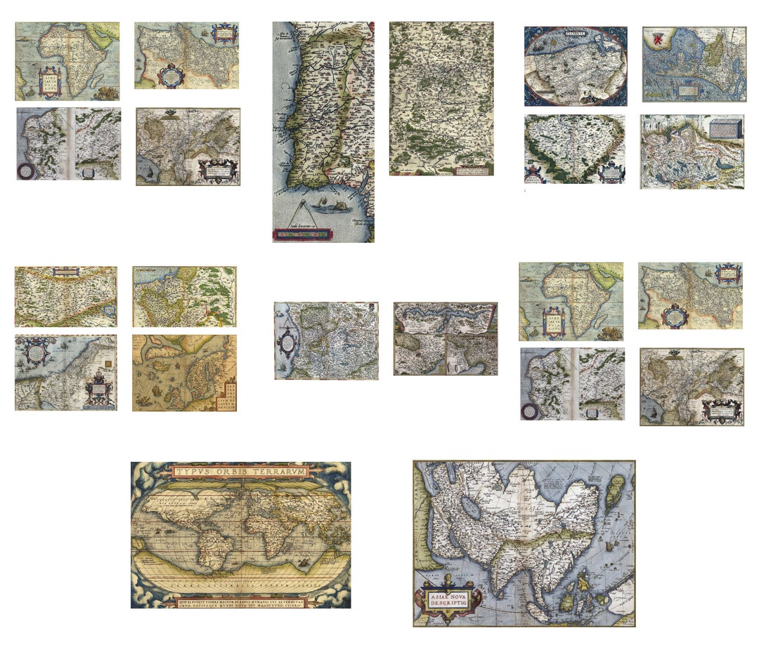 Cascoly Gallery - Vintage Maps of Ortelius - 16th Century - Vol 1 ...