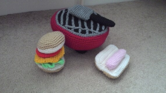 Crochet Barbecue Playset | Etsy