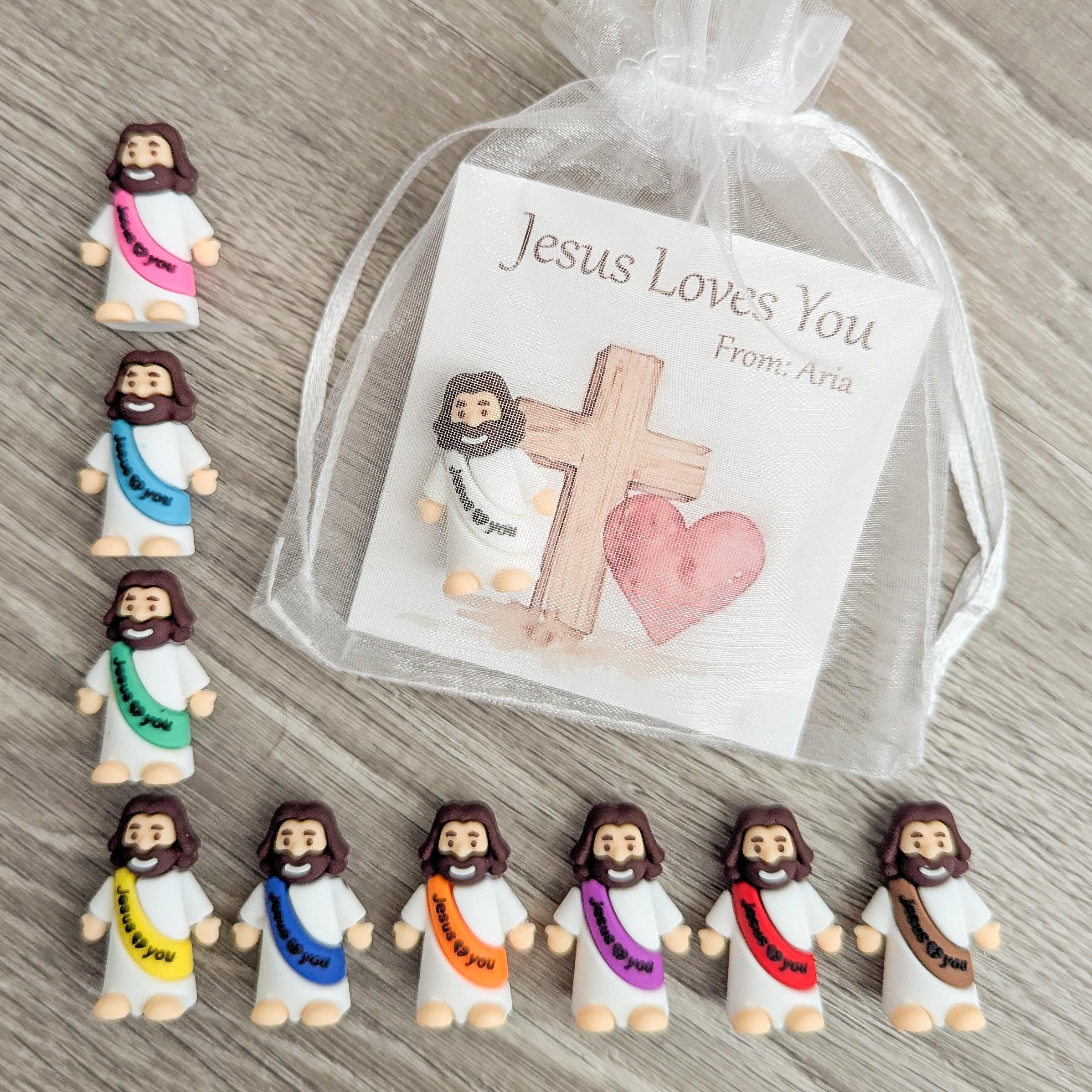 Mini Jesus Set of 10 Gift Set – “jesus Loves You” Card With Cross ...