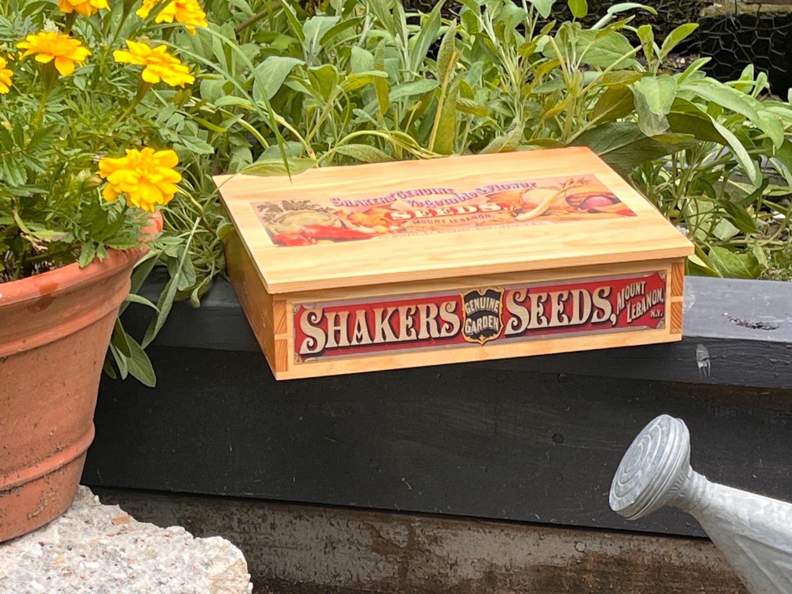 Shaker Seed Box Gift for Gardener Home Decor and Storage Solution - Etsy
