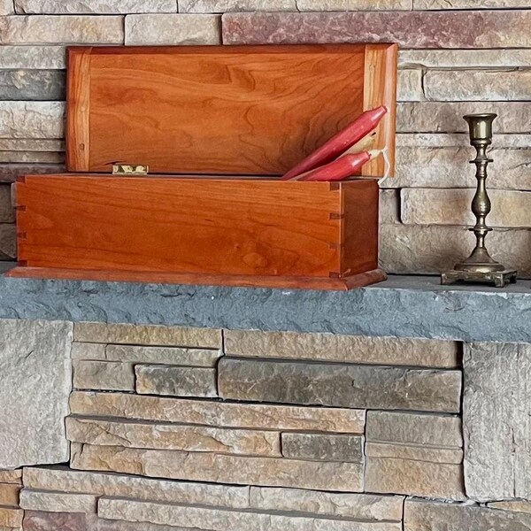 Wooden Candle Box - Etsy