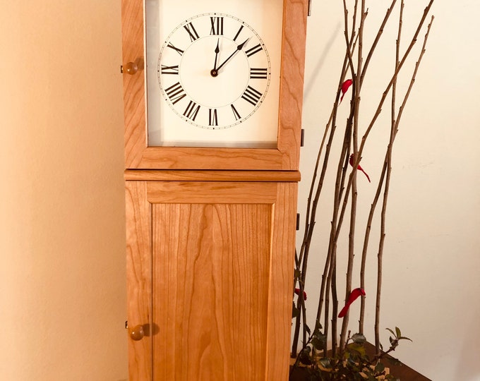 Modern Shaker Wall Clock Wall Hanging Clock Cabinet With Dovetail ...