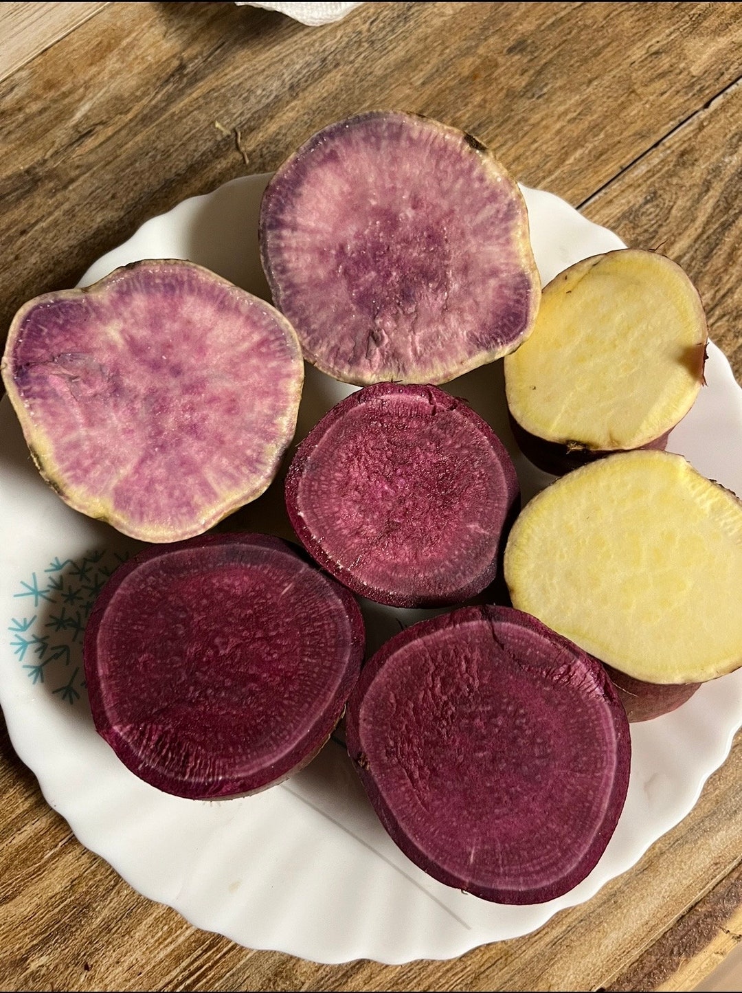 Fresh Cutting Vines No Root 3 Okinawa , 3 Molokai Purple and 3 Murasaki ...