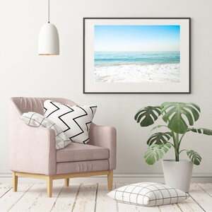 Calming Beach Print | Ocean Photograph | Calming Ocean Art | Blue Sea ...