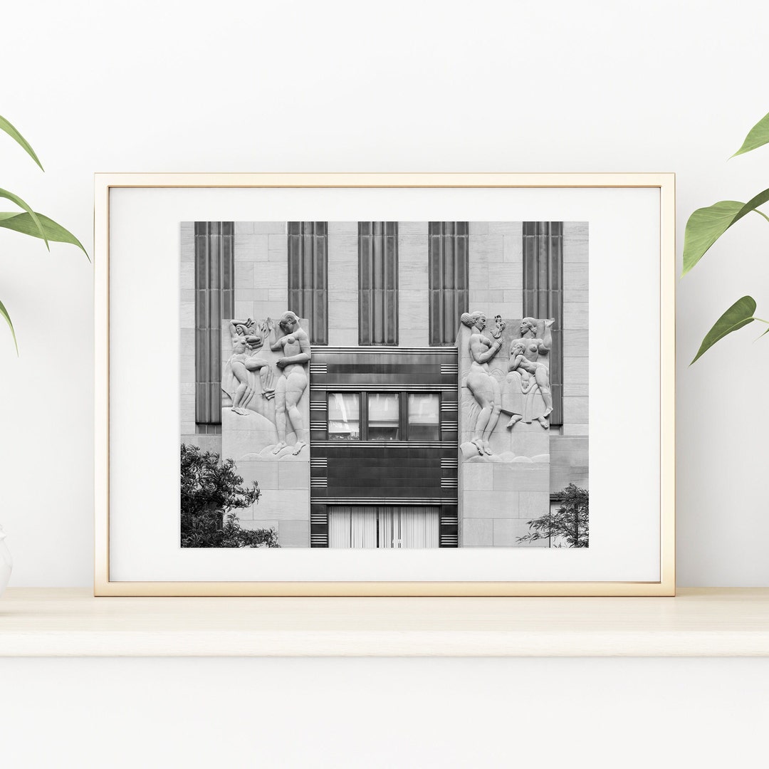 30 Rockefeller Art 30 Rock Bas-relief Entrance NYC Wall Art Print NYC ...
