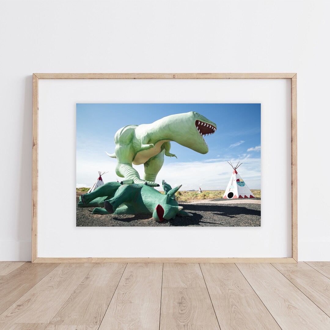 Dinosaur RT 66 Print | Roadside Attraction | Rt 66 Dinosaur | Arizona ...